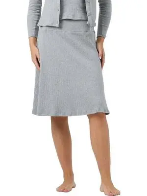 BY TESS COLLECTION Lexi Midi Skirt - Grey
