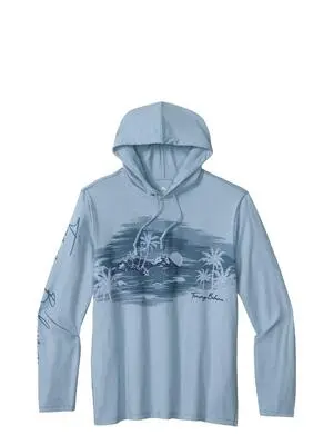 Tommy Bahama Lux Hoodie - Silvery Blue