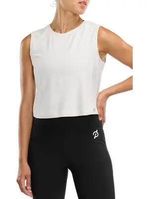 PELOTON Dreamblend Crewneck Muscle Tee - Snow