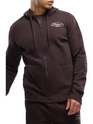 PELOTON Soft Fleece Full-zip Hoodie - Cocoa