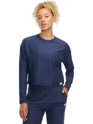 PELOTON Dreamblend Crewneck Long Sleeve Navy Blue
