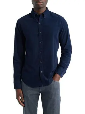 Bonobos Stretch Cotton Corduroy Button-down Shirt - Navy Blazer