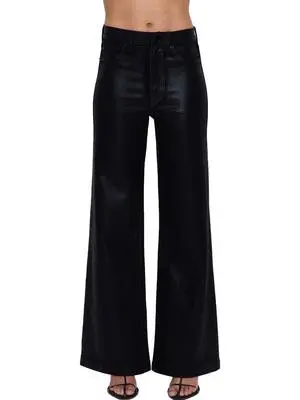 PISTOLA Lana Wide-leg Jeans - Coated Noir