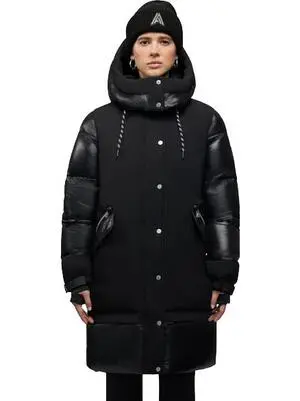 ALPENHAUS Brière Mixed Media Puffer Parka - Black