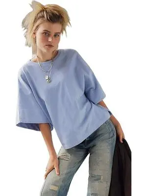 Free People We The Free Atlas Dolman Tee - Cashmere Blue