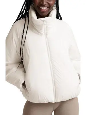 Beyond Yoga Water Repellent Puffer Jacket - Glacier