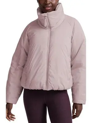 Beyond Yoga Water Repellent Puffer Jacket - Pale Pink
