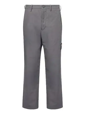 Stone Island Cotton Trousers - Dark Grey