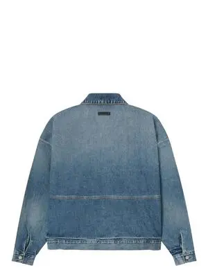 Fear Of God Essentials Denim Trucker Jacket - Classic Blue