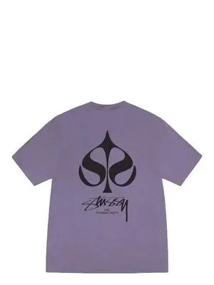 StÜssy Spade Pigment Dyed Tee Shirt - Grape