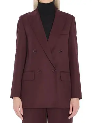 Max Mara Farad Virgin Wool Jacket - Red
