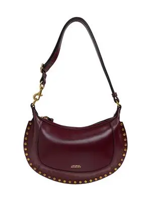 Isabel Marant Oskan Moon Shoulder Bag - Burgundy