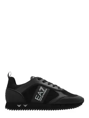 Emporio Armani Logo Sneakers - Black