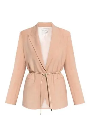 FORTE_FORTE Belted Blazer - Pink