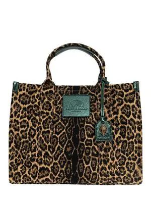 Kurt Geiger Southbank Leopard Print Shopper - Brown