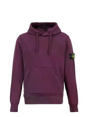 Stone Island Drawstring Hooded Sweater - Purple