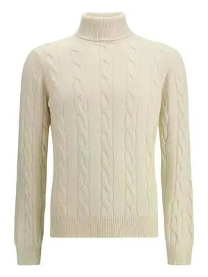 ARAGONA Cable-knit Sweater - Neutrals