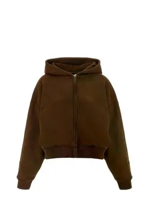 ENTIRE STUDIOS Garment-dyed Thermal Hoodie - Brown