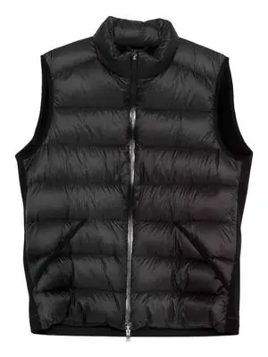 Herno Quilted Zip-up Gilet - Black