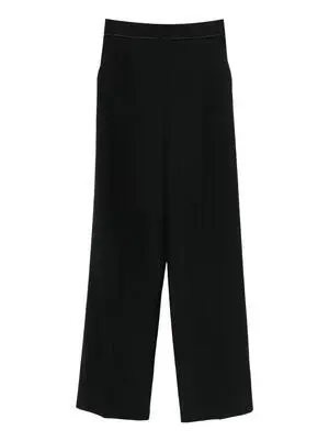 FORTE_FORTE High-waisted Trousers - Black