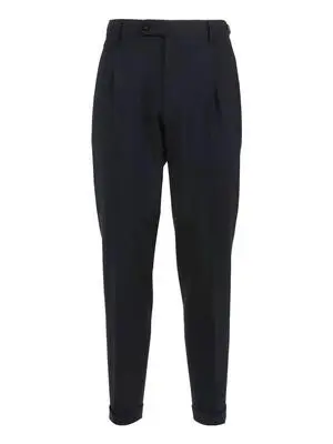 BERWICH Pleated-front Trousers - Black