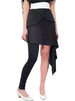 LAMIA LAGHA Nelken Asymmetrical Skirt - Black