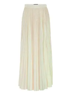 Fabiana Filippi Pleated Jersey-texture Maxi Skirt - Neutrals