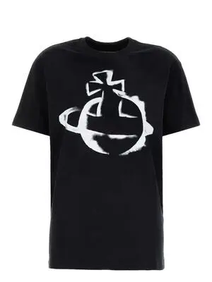 VIVIENNE WESTWOOD Logo Cotton T-shirt - Black