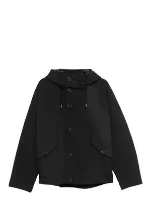 C.P. COMPANY Hooded Buttoned Jacket - Black