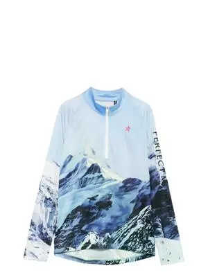 Perfect Moment Mountain-print Top - Blue