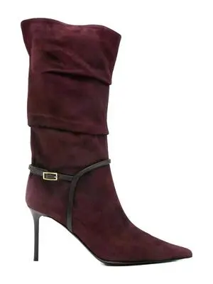 GIUSEPPE ZANOTTI 85mm Suede Boots - Red