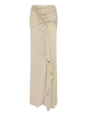 Christopher Esber Shibari Ruched Maxi Skirt - Neutrals
