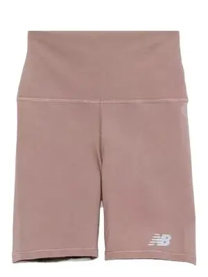 NEW BALANCE Logo-print Performance Shorts - Pink