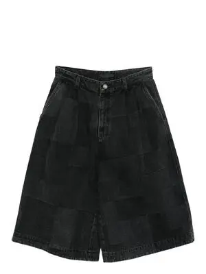 JUUN.J Patchwork Bermuda Shorts - Black