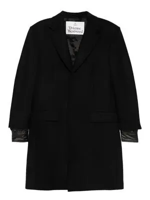 VIVIENNE WESTWOOD Virgin Wool Blend Single-breasted Coat - Black