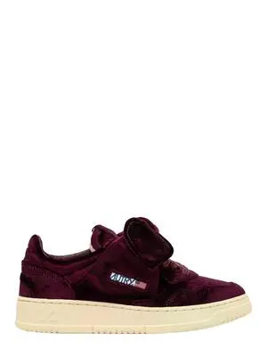 AUTRY Velvet Bow Medalist Sneakers - Purple