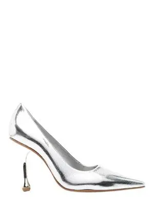 ANDREA CARRANO Metallic Pumps - Silver