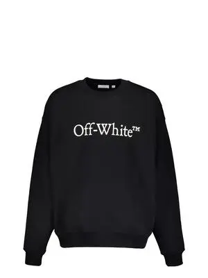 Off-White Logo Long-sleeve Sweatshirt - Black