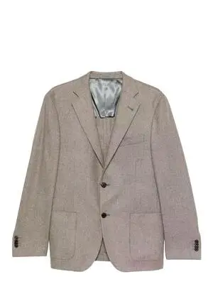Corneliani Single-breasted Jacket - Neutrals