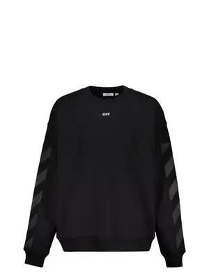 Off-White Chevron Long-sleeve Sweatshirt - Black