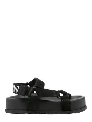 Moschino Platform Strap Sandals - Black