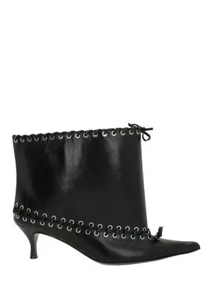 AUGUST BARRON 60mm Eyelet-straps Ankle Boots - Black