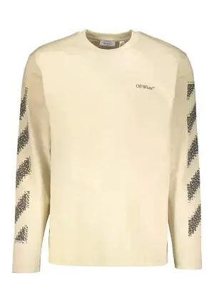 Off-White Graphic Long-sleeve T-shirt Neutrals
