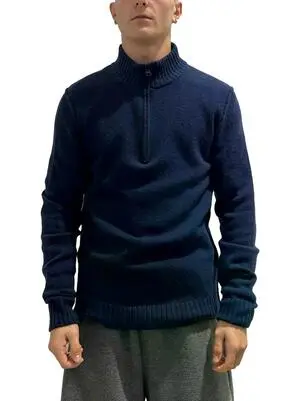 RAYNE 1896 Zip-neck Sweater - Blue