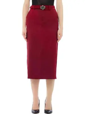 Liu Jo Belted Midi Skirt - Red