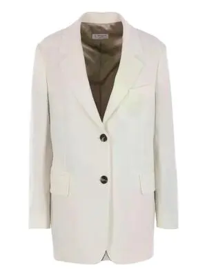 Alberto Biani Button-fastening Jacket - Neutrals