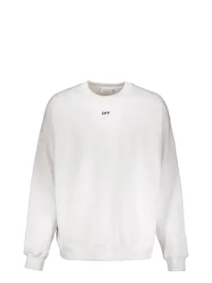 Off-White Long-sleeve Printed Sweatshirt - White