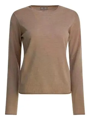 INES DE LA FRESSANGE PARIS Ribbed Knit Sweater Neutrals