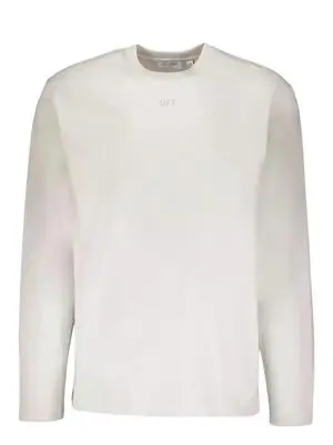 Off-White Long-sleeve Round-neck T-shirt - Neutrals