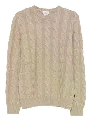 JACOB COHEN Long Sleeve Cable Knit Sweater
